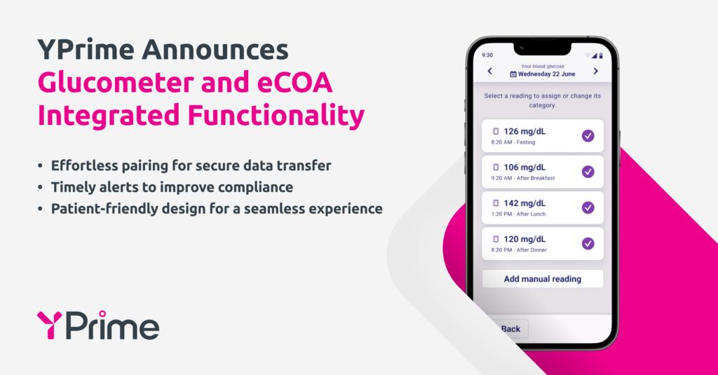 YPrime Announces Glucometer and eCOA Integrated Functionality